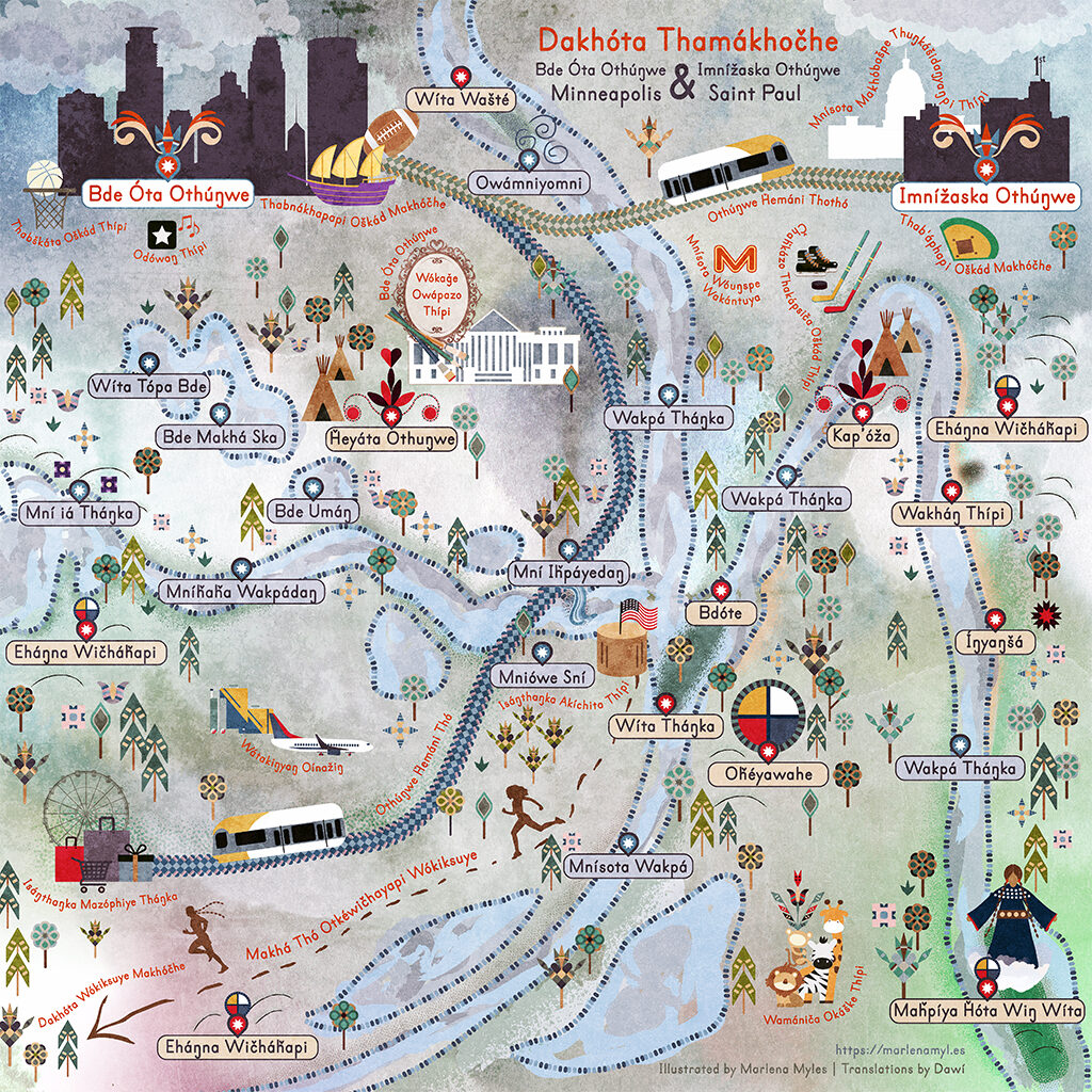 Dakota Landmap of the Twin Cities | Education on the Traditional ...